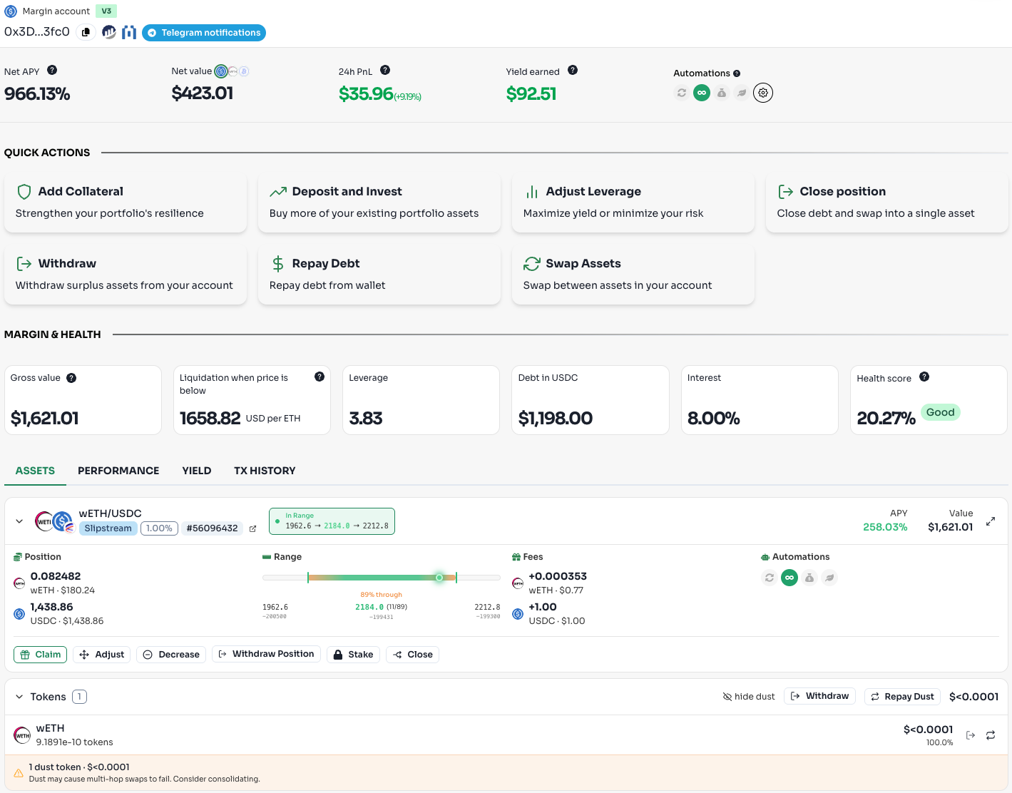 Arcadia Finance | Intelligent Liquidity Management for DEX Ecosystems